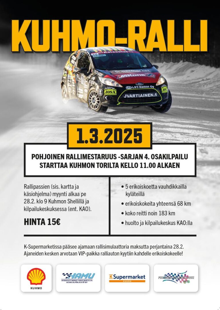 Osakilpailut – Pohjoinen Rallimestaruus 2025